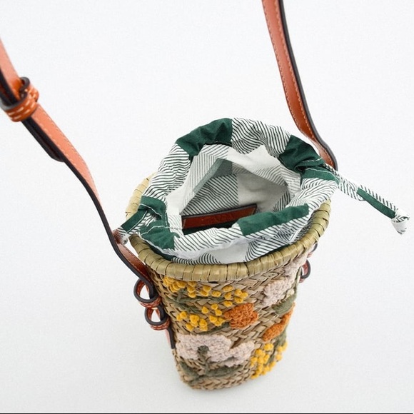 Zara | Bags | Zara Raffia Mini Crossbody Bag | Poshmark